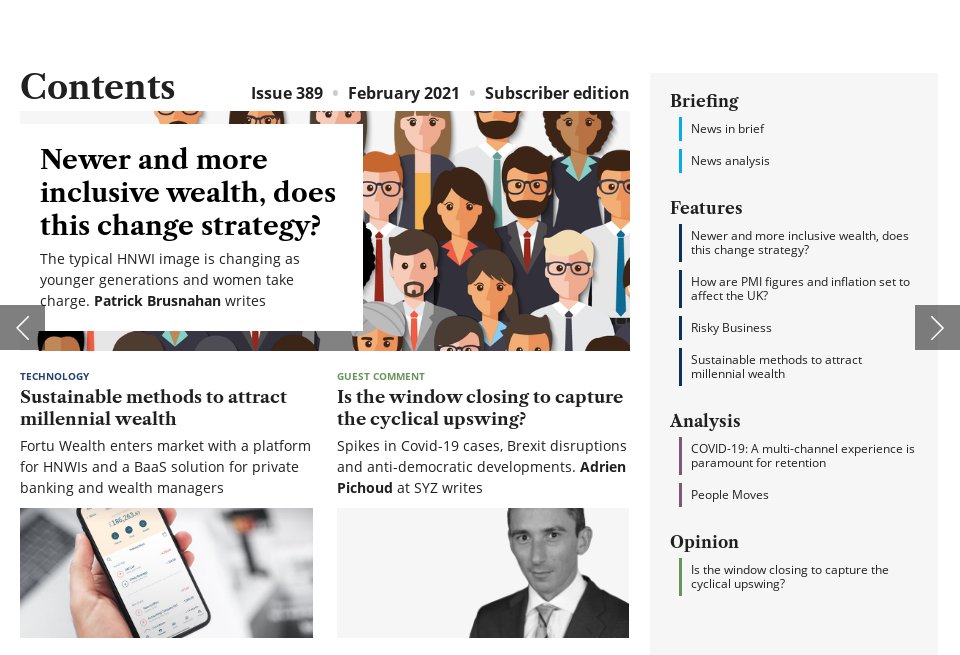 Contents - PBI Subscriber edition | Issue 389 | February 2021