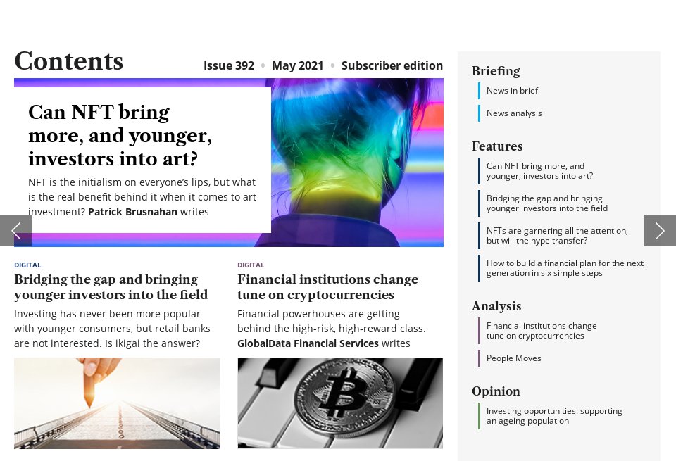 Contents - PBI Subscriber edition | Issue 392 | May 2021