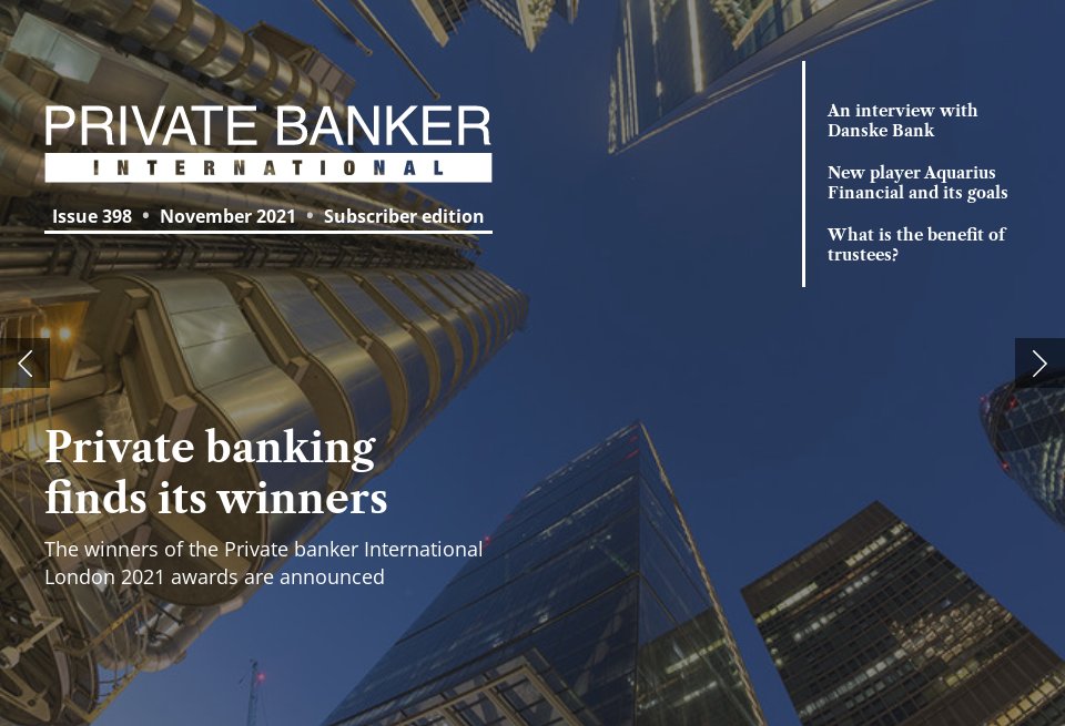 Home | Private banking finds its winners - PBI Subscriber edition ...