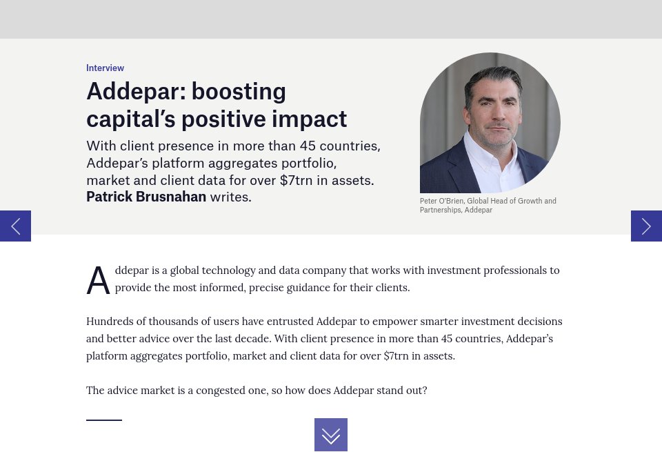 Addepar: boosting capital’s positive impact - Private Banker ...
