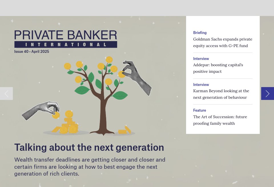 Home | Talking about the next generation - Private Banker International ...