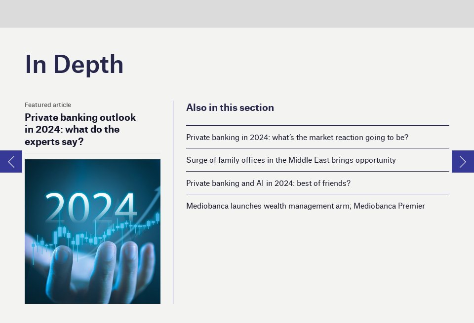 In Depth - Private Banker International | Issue 35 | January 2024