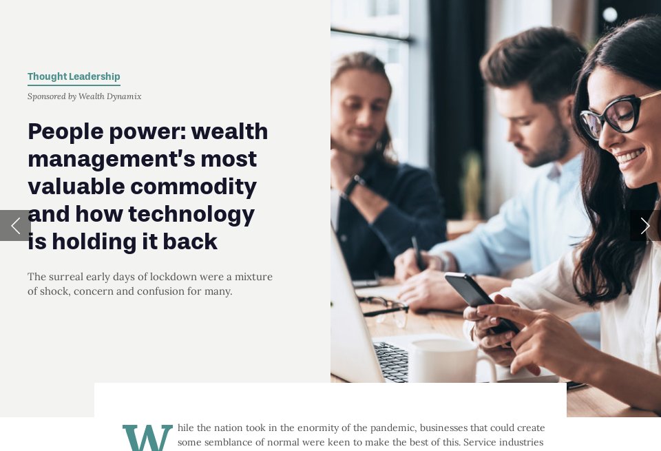 Wealth Dynamix Thought Leadership - Private Banker International ...