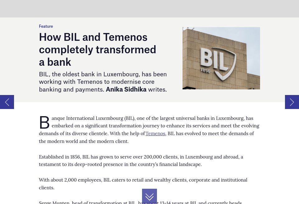 How BIL and Temenos completely transformed a bank - Private Banker International | Issue 37 ...