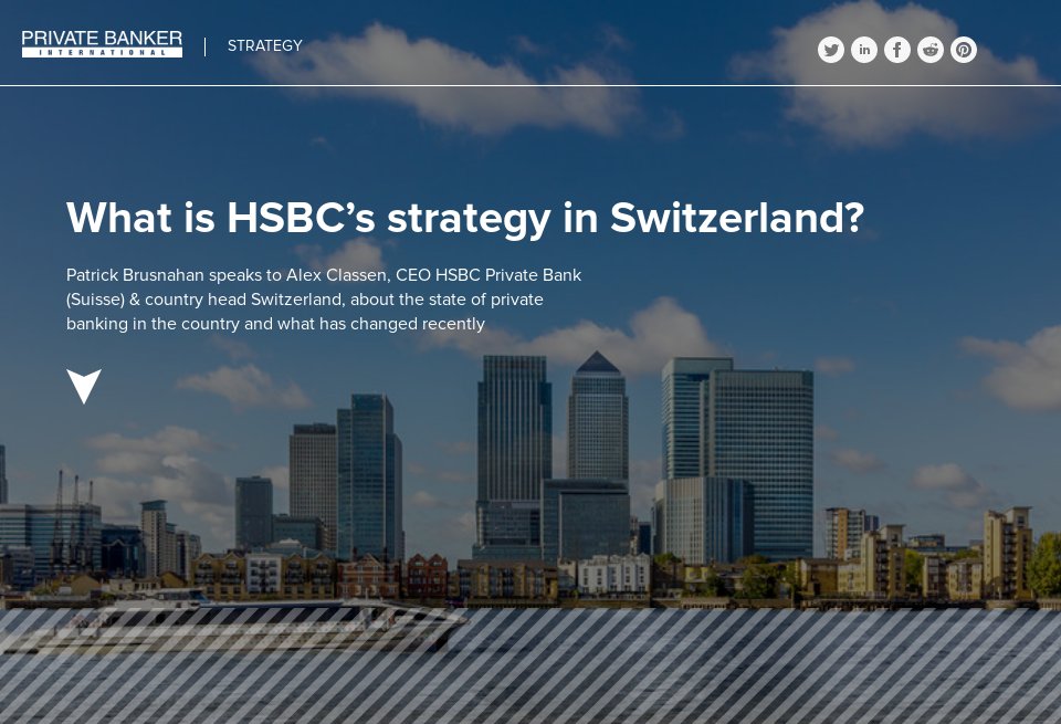 What is HSBC’s strategy in Switzerland? - Private Banker International ...