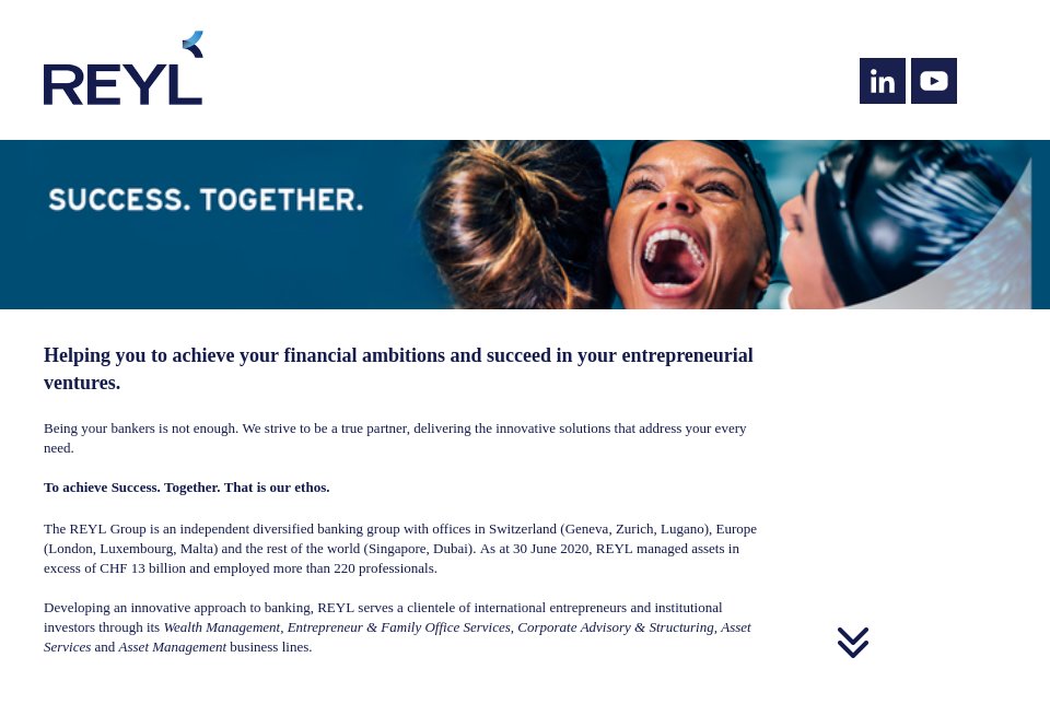 REYL - Private Banker International | Issue 15 | September 2020