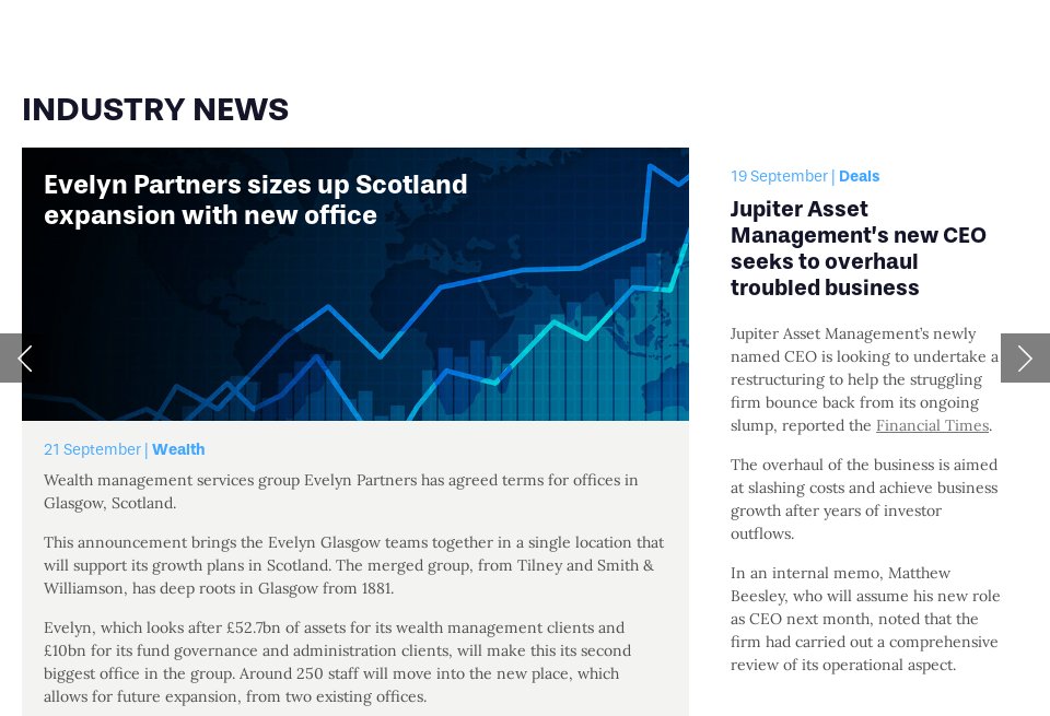 Industry news - Private Banker International | Issue 28 | September 2022