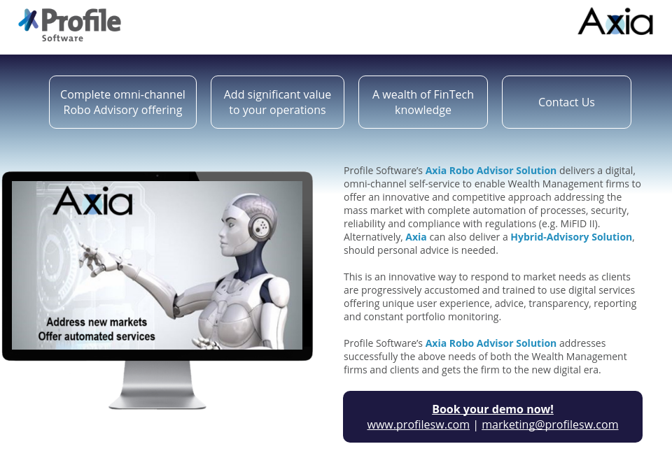 Profile Software - Private Banker International | Issue 7 | September 2018